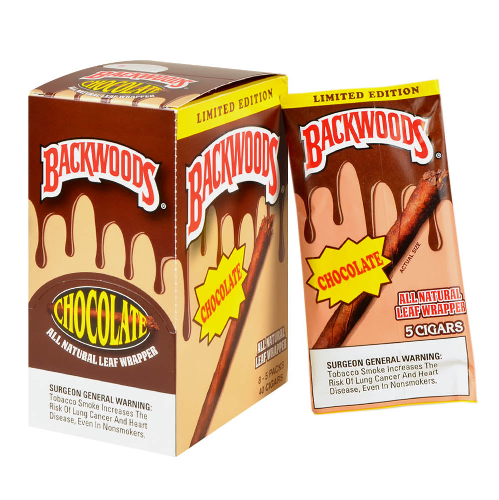 Backwoods | Chocolate | 8 Packs of 5 | Limited Edition | A2Ztobacco.com ...
