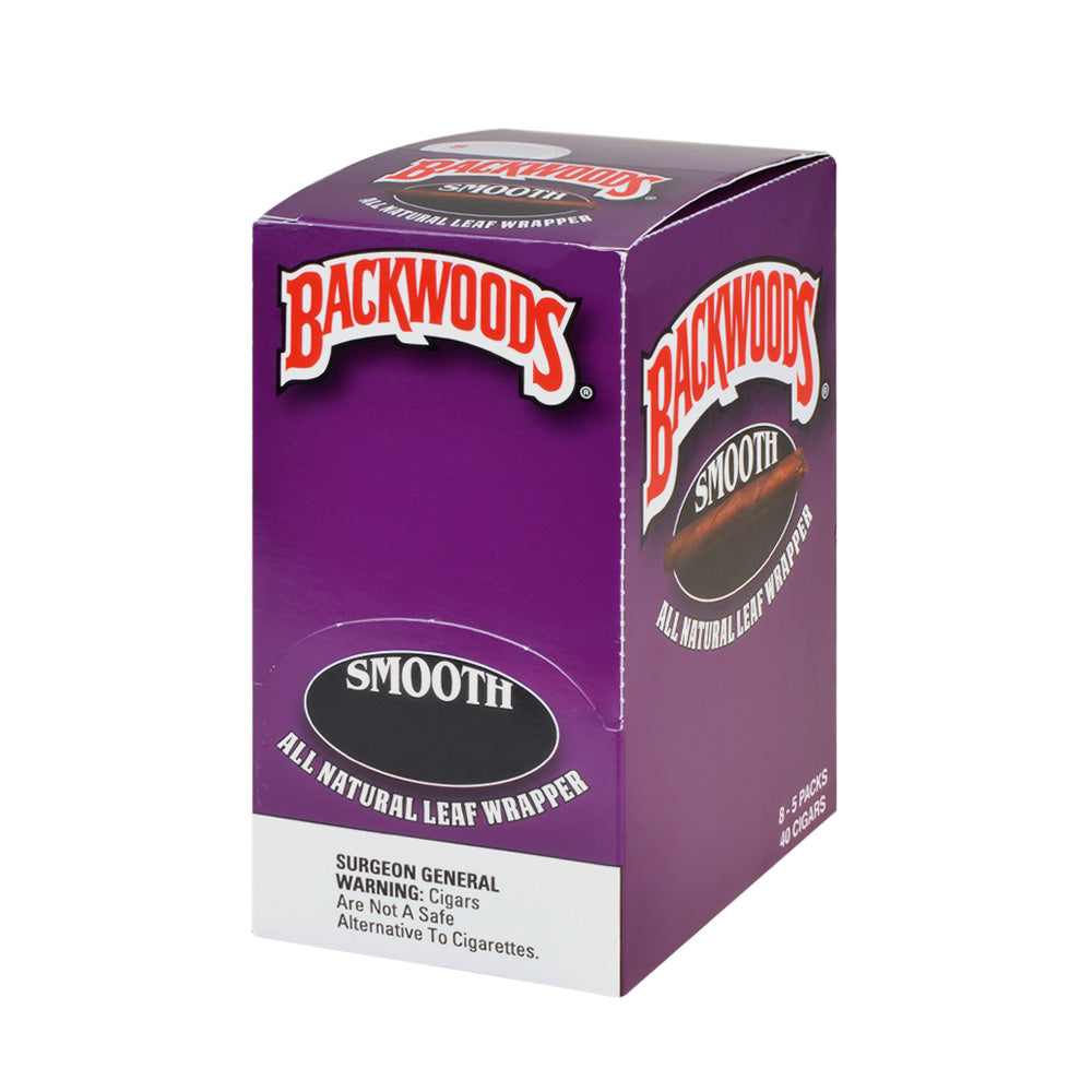 Backwoods | Smooth | 8 Packs of 5 | A2Ztobacco.com – A2Z Tobacco