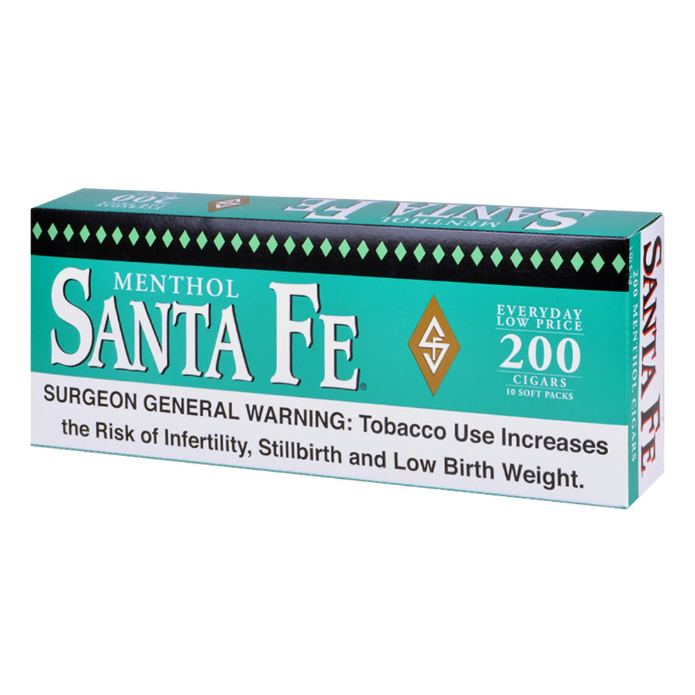 Santa Fe Menthol Filtered Cigars 10 Packs of 20 – A2Z Tobacco