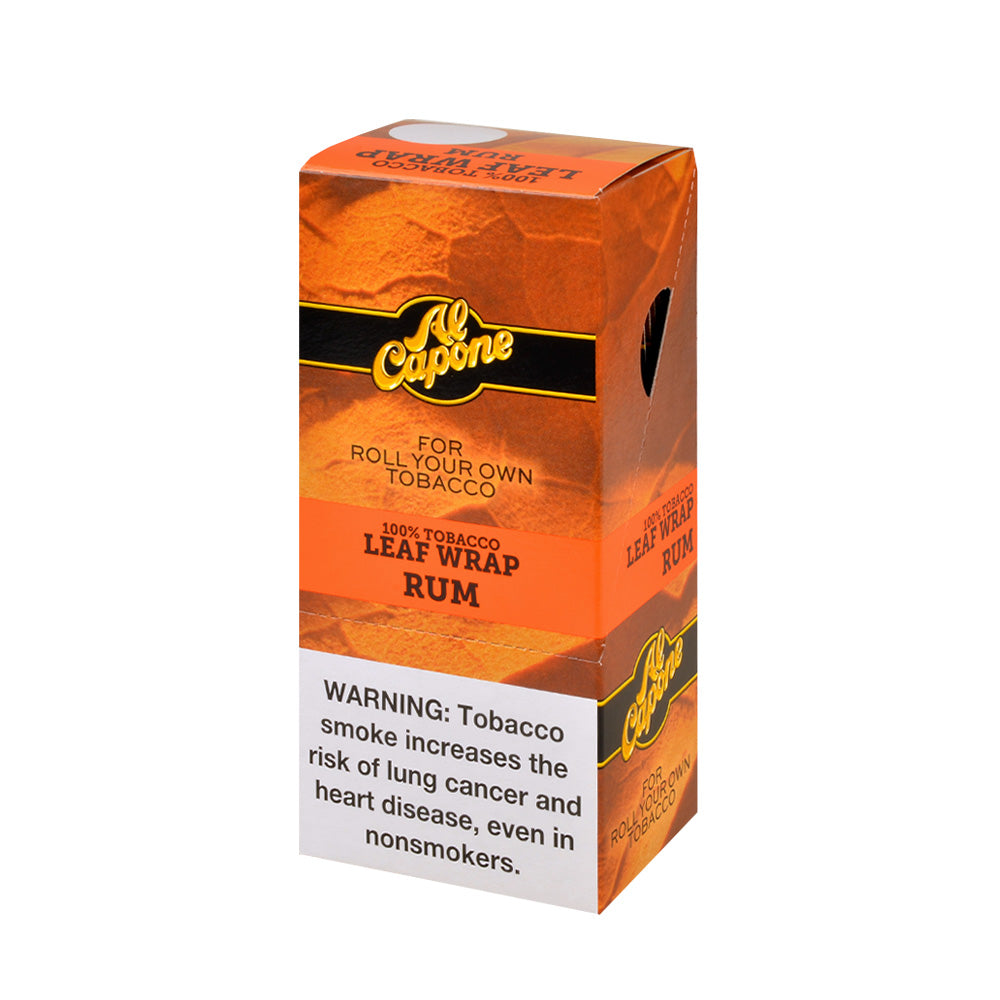 Al Capone Tobacco Leaf Wrap Rum, 12ct pack – A2Z Tobacco