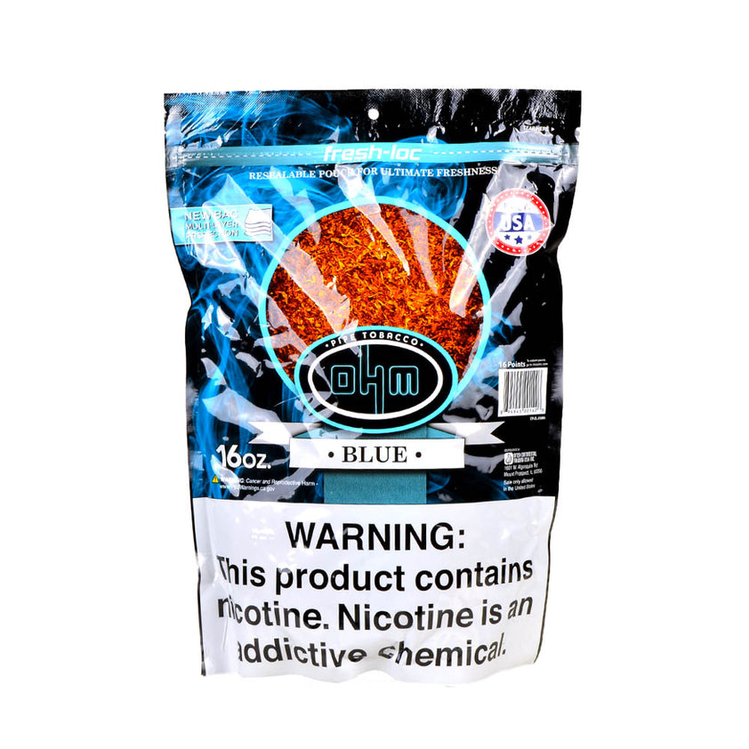 OHM Blue Pipe Tobacco Bag | A2Z Tobacco
