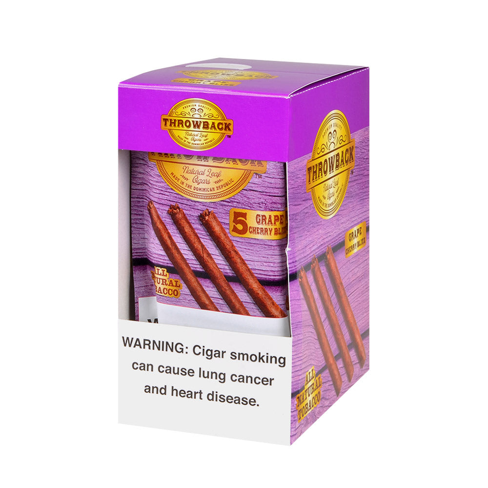Throwback Cigars Grape, 8 packs of 5 – A2Z Tobacco