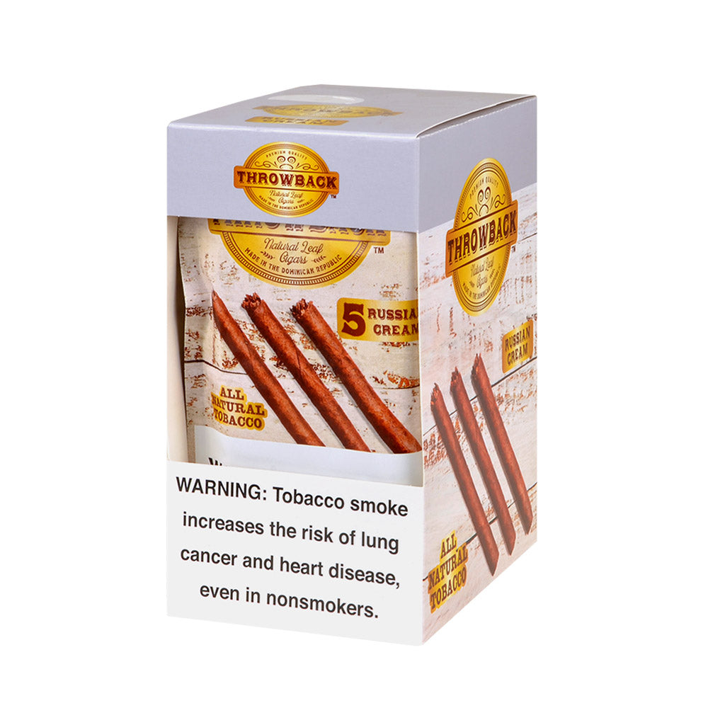 Throwback Cigars Russian Cream, 8 packs of 5 – A2Z Tobacco