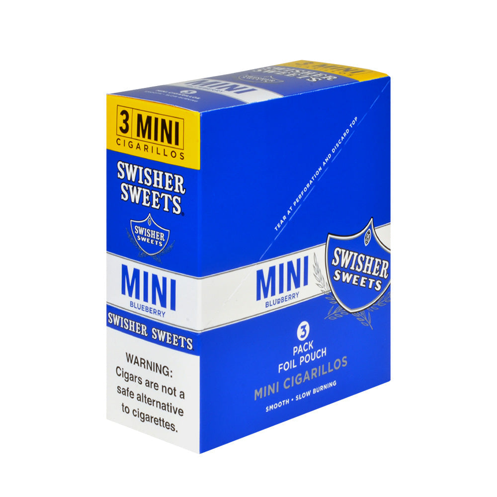 Swisher Sweets Mini Cigarillos Blueberry 15 Pouches of 3 – A2Z Tobacco
