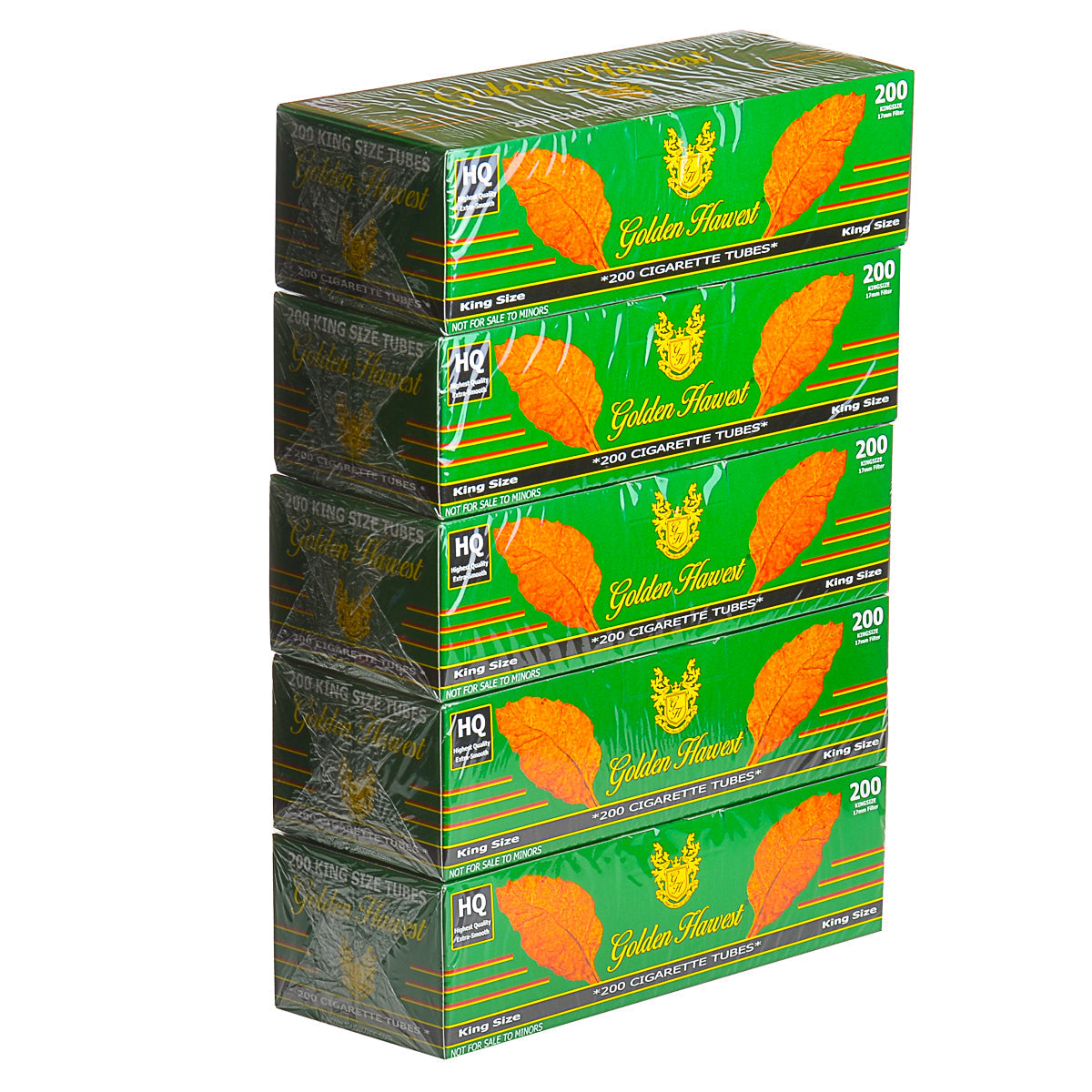 Golden Harvest | Menthol Filter Tubes 5 cartons of 200 – A2Z Tobacco